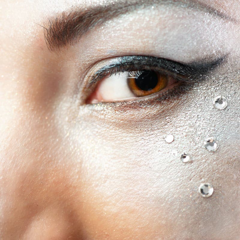 Open eye closeup stock image. Image of eyelashes, iris - 11999643