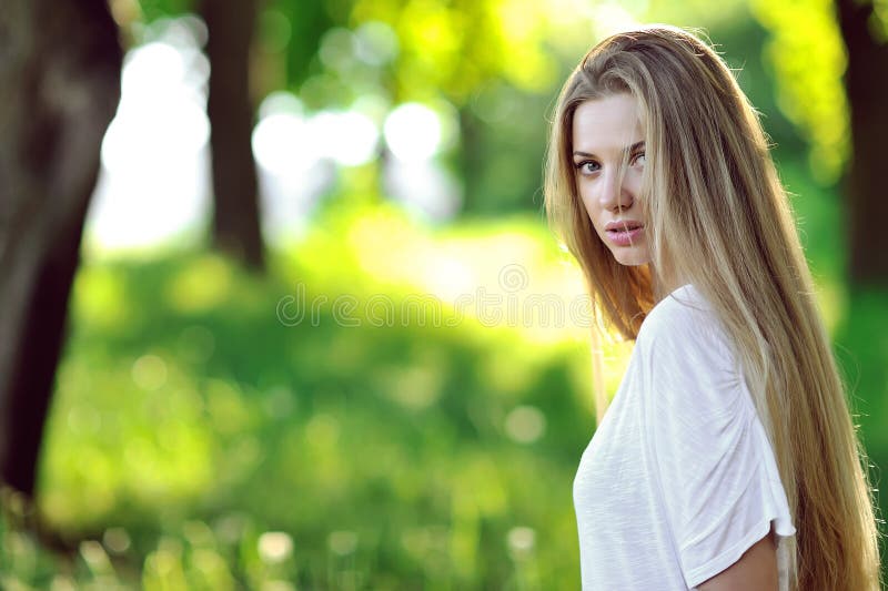 Seductive look of a woman stock photo. Image of beauty - 4474542