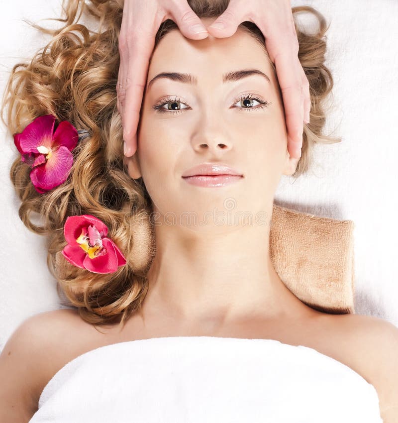 Beautiful Woman in Spa Salon Stock Image - Image of beautiful, massage ...