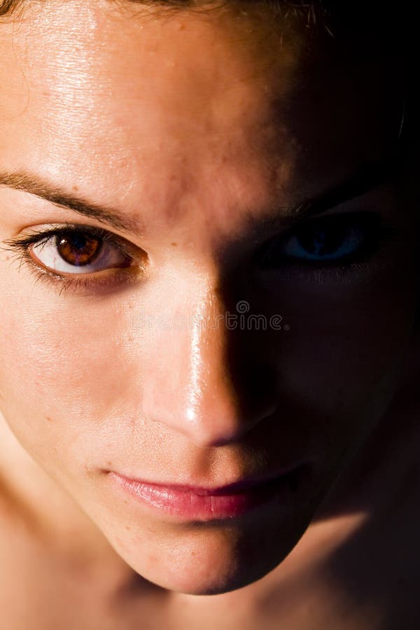Beautiful Woman Staring at Camera Stock Image - Image of caucasian ...