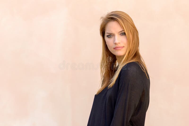 Attractive Woman with a Shocked Expression Stock Image - Image of ...