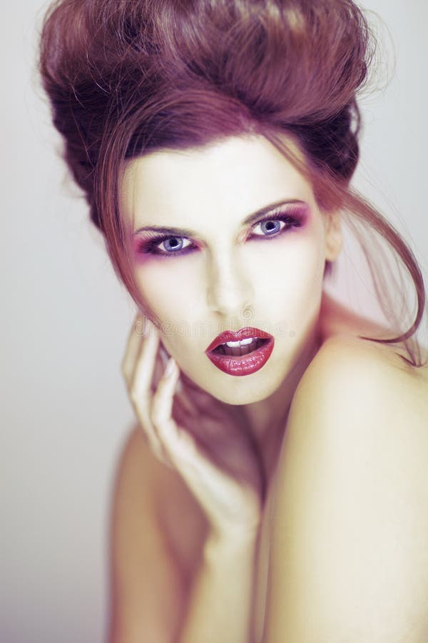 Beautiful Woman Studio Shot Stock Photo - Image of sensuality, girl ...