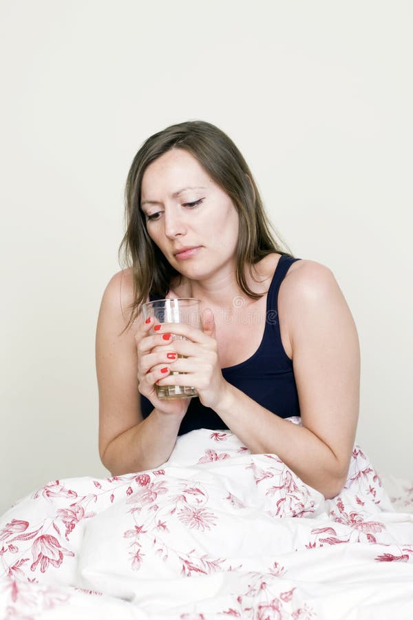 Beautiful Woman Suffering from Flu in Summer Stock Photo - Image of ...