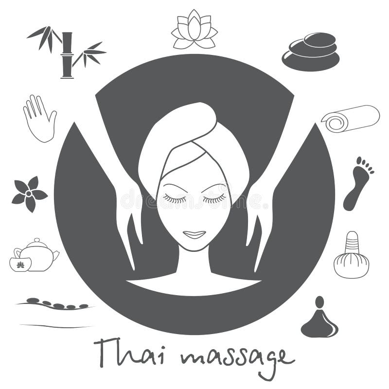 Woman Thai Massage Spa Background Stock Illustrations 178 Woman Thai