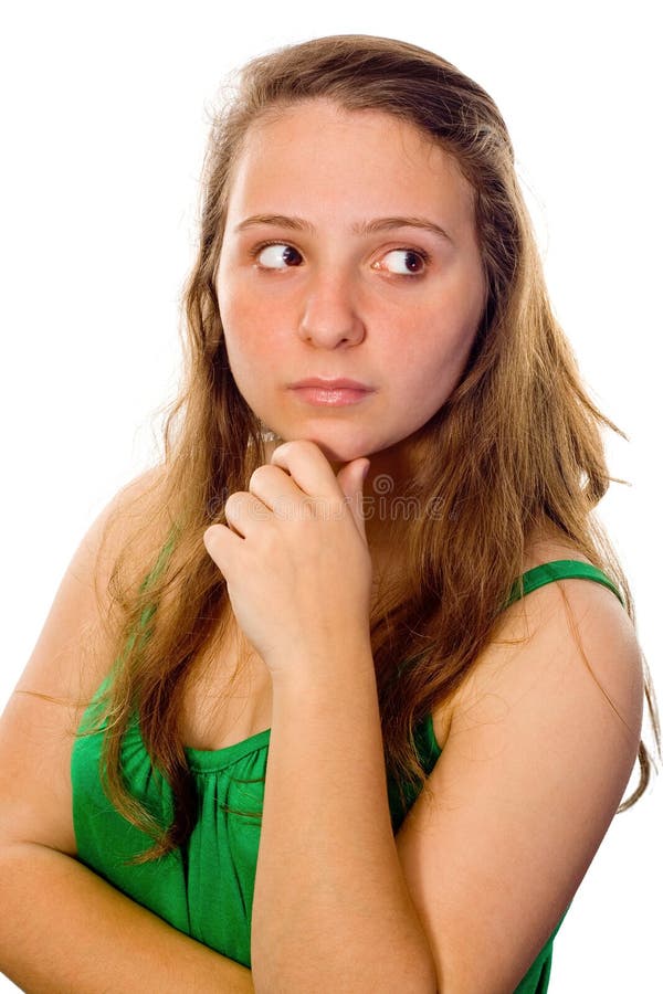 Angry/concerned woman stock image. Image of anger, concern - 1986051