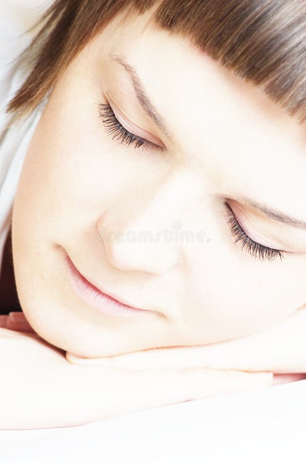 Sleeping woman face stock photo. Image of healthy, relaxation - 948190