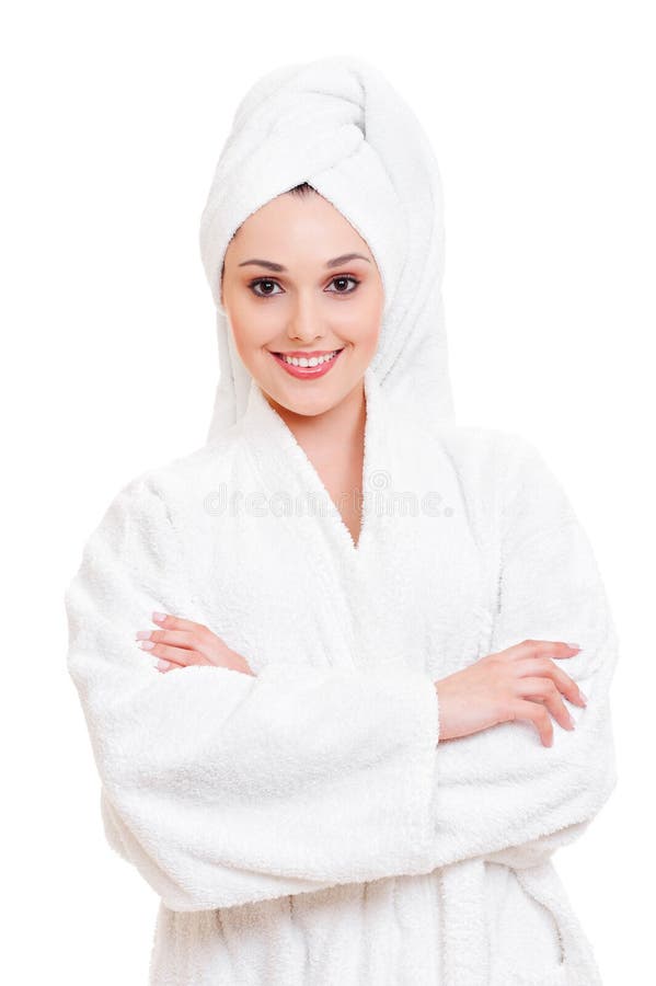 Woman after shower stock image. Image of beauty, skin - 19369941