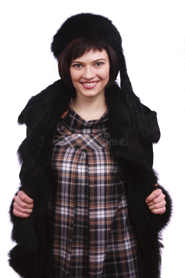 Beautiful Woman in Winter Coat. Stock Image - Image of looking, female ...
