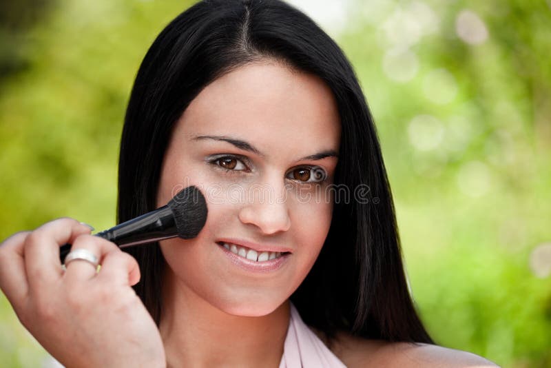 Beautiful women blushing stock image. Image of optic - 15446519