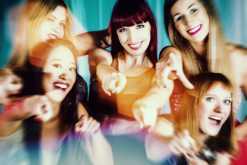 Women in Bar or Club are Dancing on the Table Stock Photo - Image of ...
