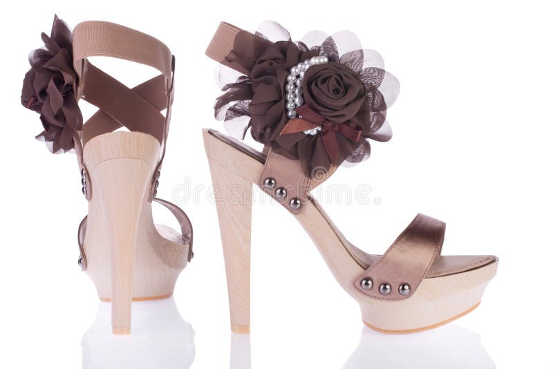 Beautiful Women S Shoes, Sandals. Stock Image - Image of fancy, casual ...