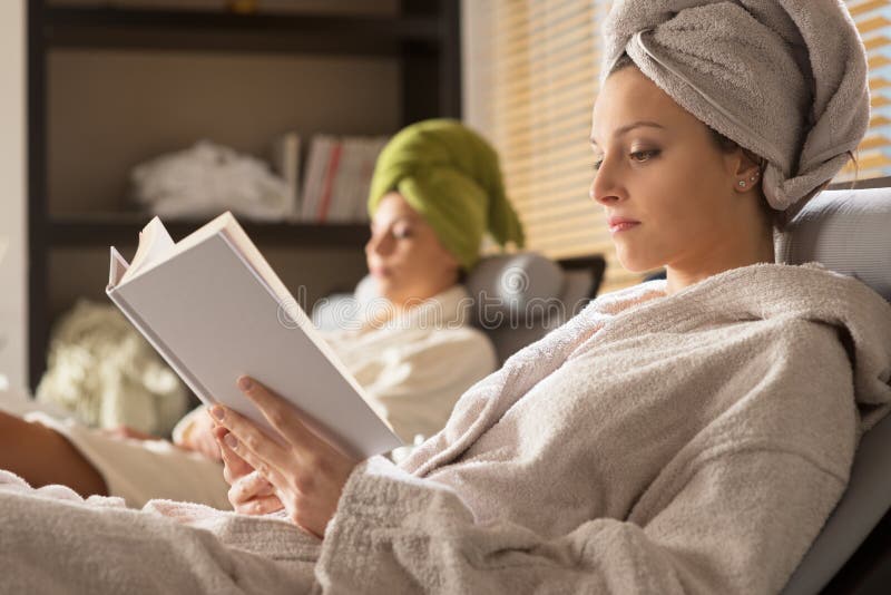 Beautiful women at spa stock photo. Image of positivity - 38716420