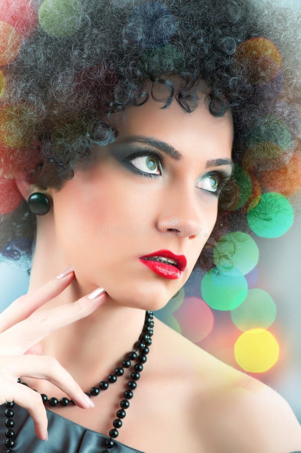 Beautiful women in studio stock photo. Image of disco - 23604706