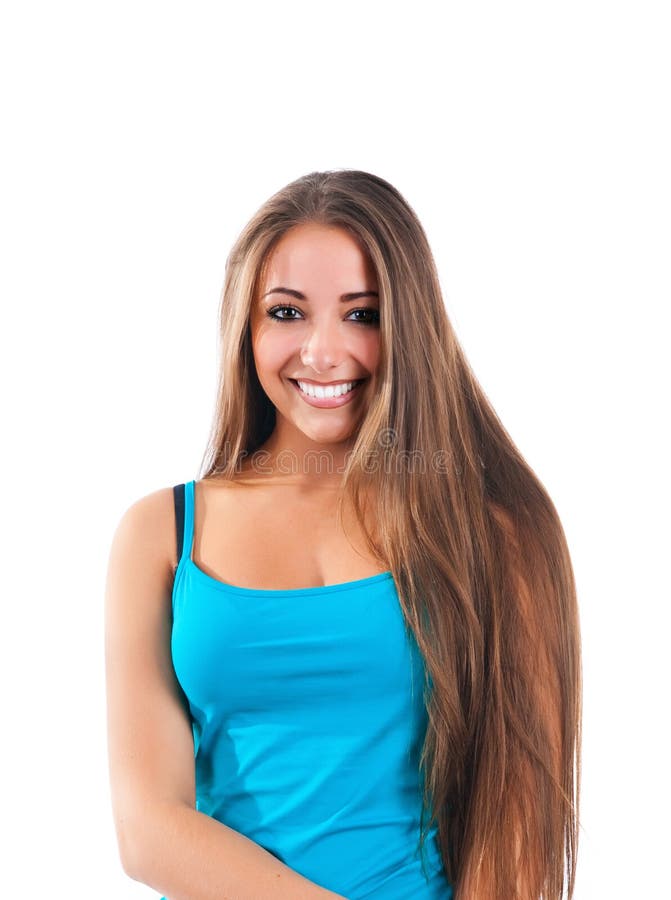 Portrait of a Beautiful 30-year-old Girl Stock Image - Image of ...