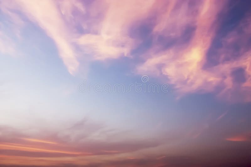 Dramatic Atmosphere of Sunset Sky and Clouds. Stock Photo - Image of ...