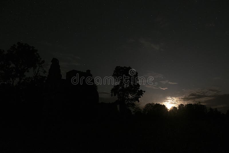 Beautiful dark night stock image. Image of outdoor, fantasy - 162134183