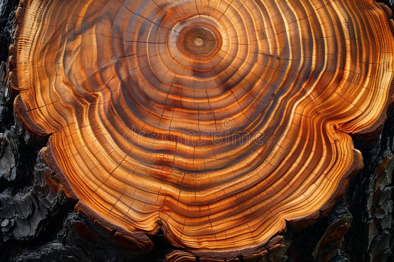 Beautiful Wood Grain Background with Circle Rings, Wood Texture for ...