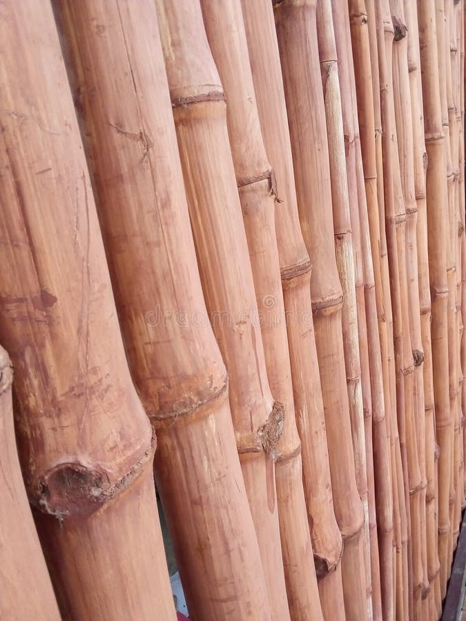 Beautiful Wooden Columns Walls Stock Image - Image of textile, tile ...