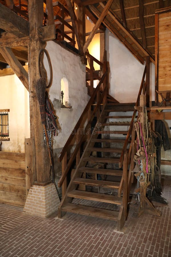 Wooden Village Hut Interior Stock Image - Image of traditional, wood ...