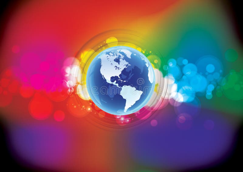 Beautiful World stock illustration. Illustration of cloud - 28596449