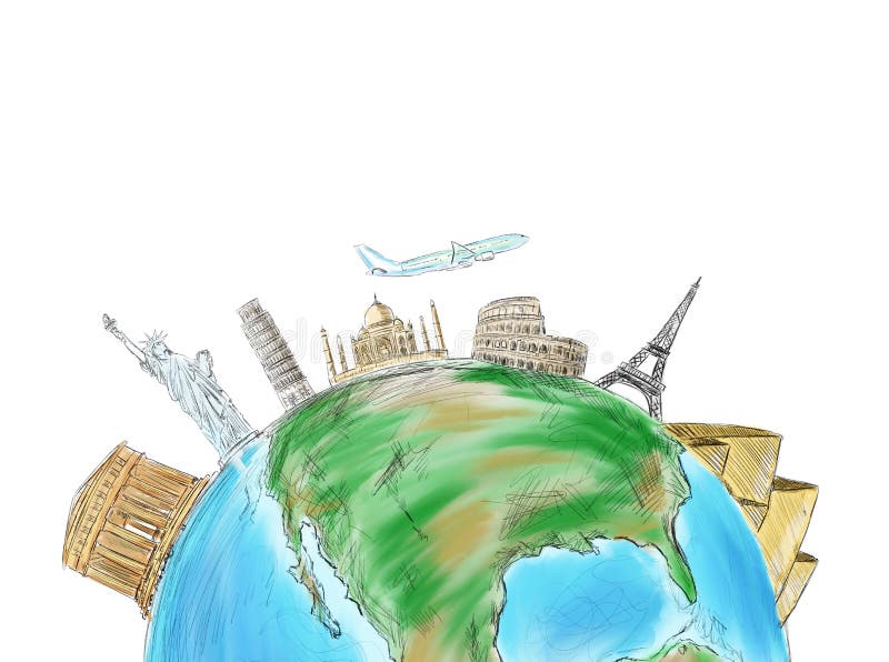 Beautiful world stock illustration. Illustration of globe - 49528487