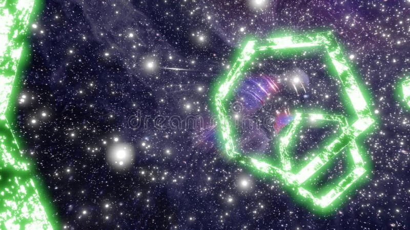 Beautiful Wormhole Space Tunnel Infinite Loop Stock Video - Video of ...