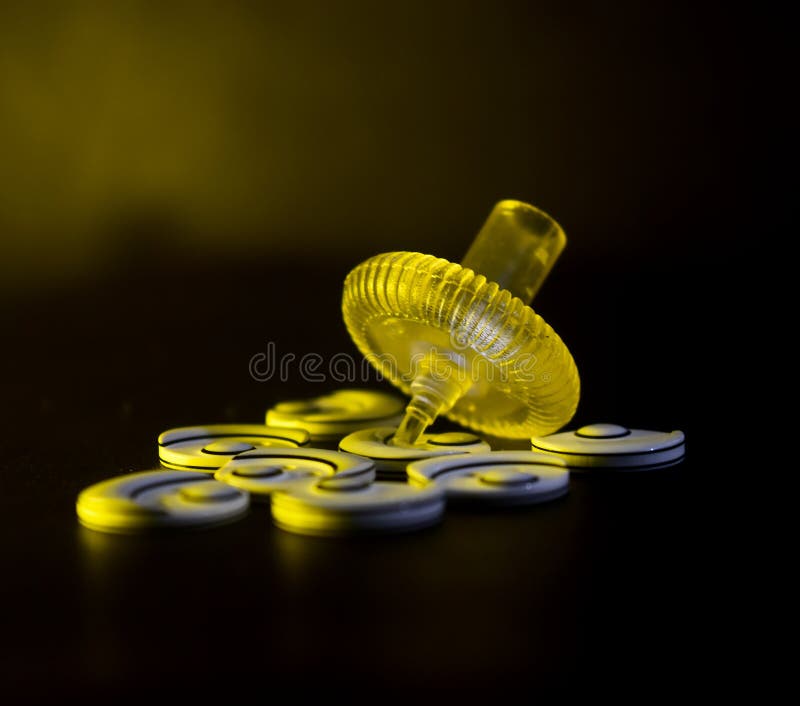 Mouse Scroller Wheel Isolated with Dark Background Photograph Stock ...
