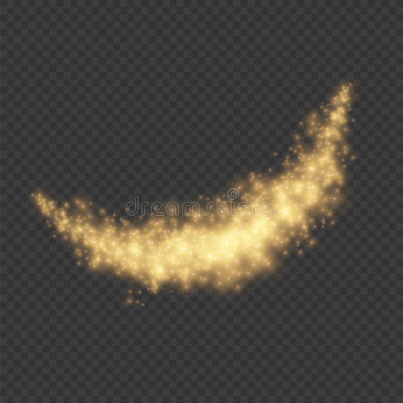 Beautiful yellow dust. stock vector. Illustration of beam - 178734812