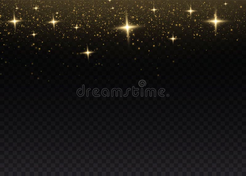 Beautiful yellow dust. stock vector. Illustration of illuminated ...