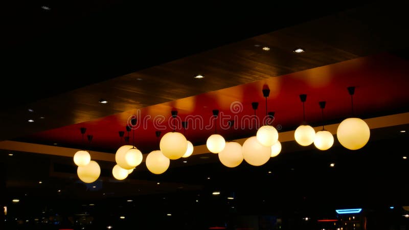 Beautiful and Yellow Light Lamp Art. Stock Image - Image of background ...