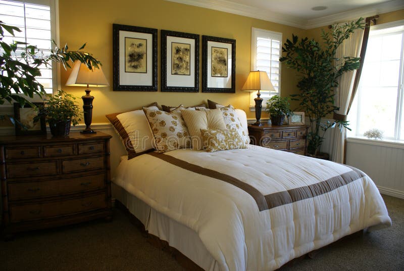 Yellow Master Bath Room stock photo. Image of bath, floor - 9423394