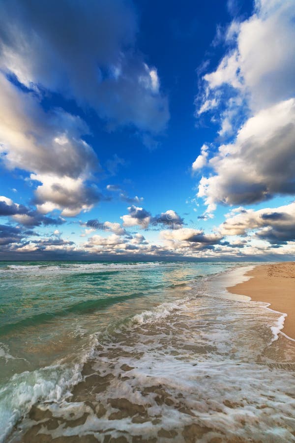 Yellow Sandy Beach in Small Belgian Town Knokke-Heist, Luxury Vacation ...