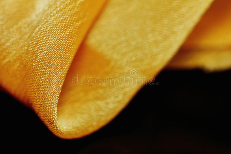 Yellow Texture of Cloth in Abstract Macro for Background Stock Image ...