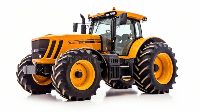 Large Tractor on Transparent Background Isolated on White Background ...