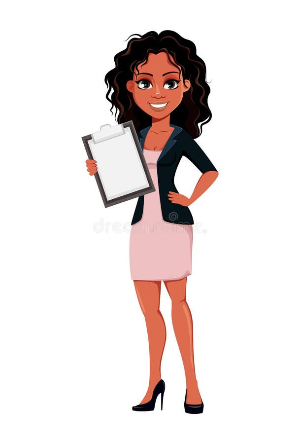 Young African American Business Woman Stock Vector - Illustration of ... Young African American Business Woman Stock Vector - Illustration of ...