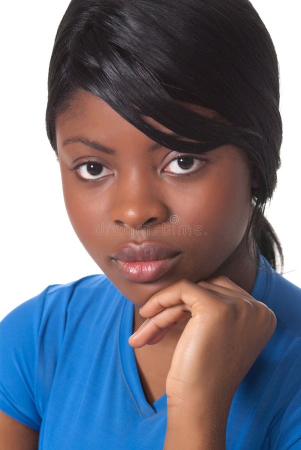 Beautiful Woman with Braids Headshot Stock Image - Image of face ...