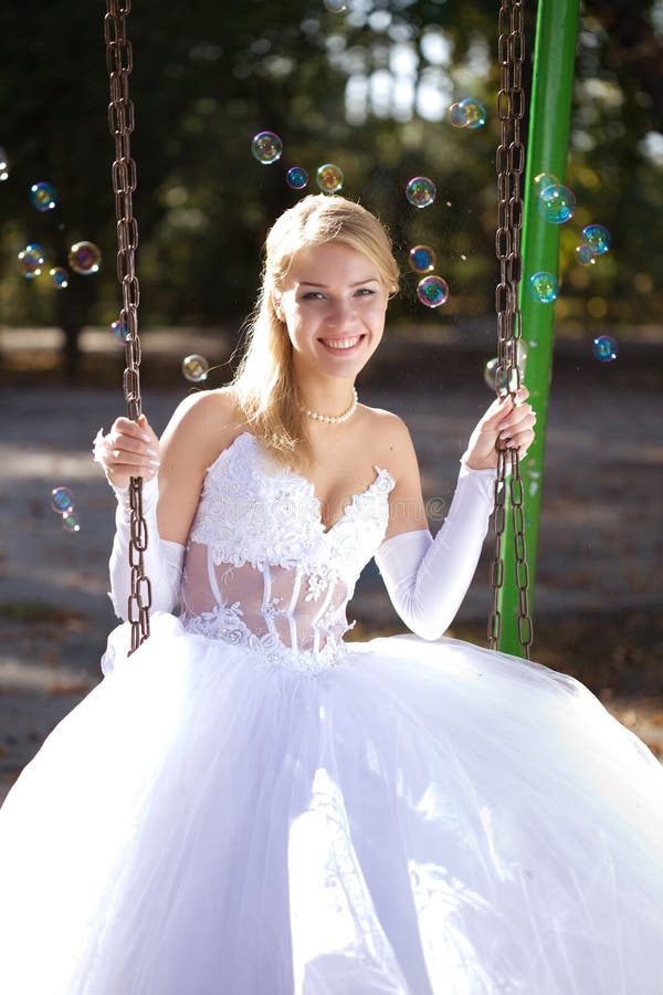 Beautiful young bride stock image. Image of family, happy - 13168783