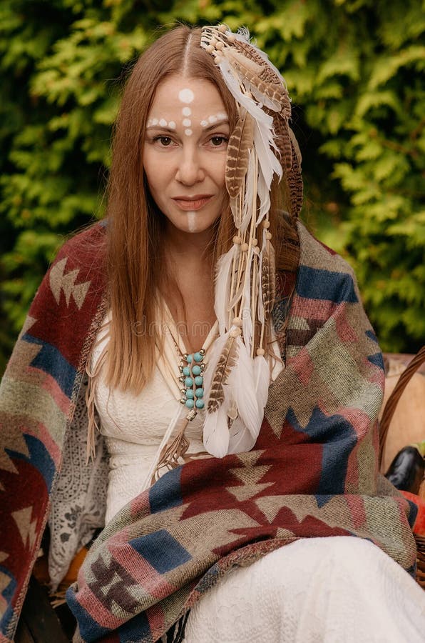 Beautiful Young Bride in a Boho Dress Stock Photo - Image of beautiful ...