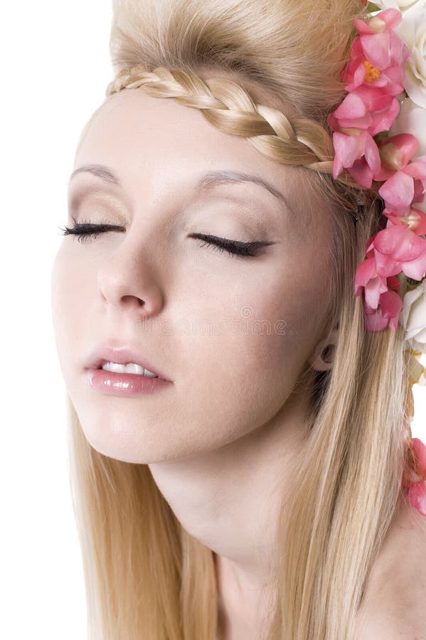 Beautiful Young Charming Girl Stock Image - Image of blond, lady: 89112583