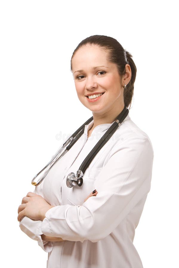 Beautiful young doctor stock image. Image of medicine - 19058133