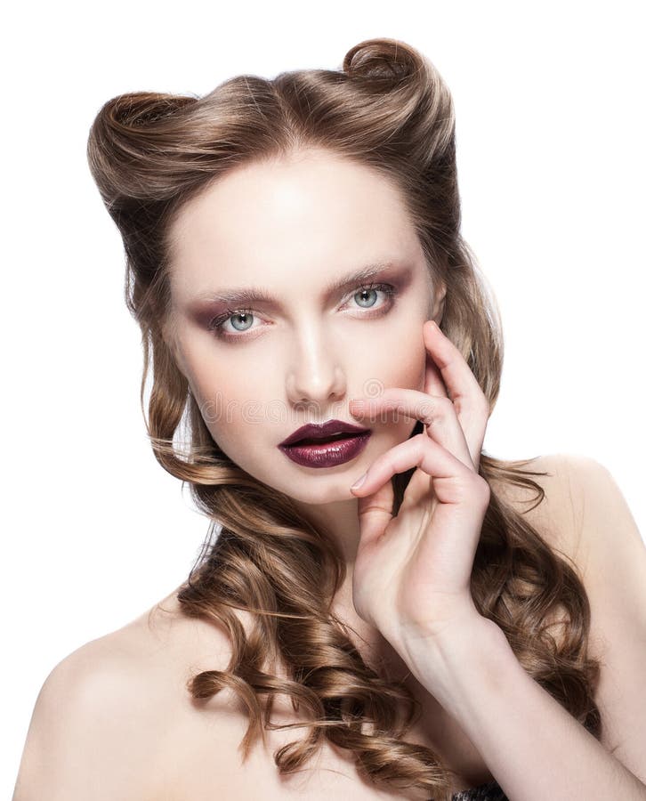 Beautiful young face stock image. Image of european, closeup - 24665803