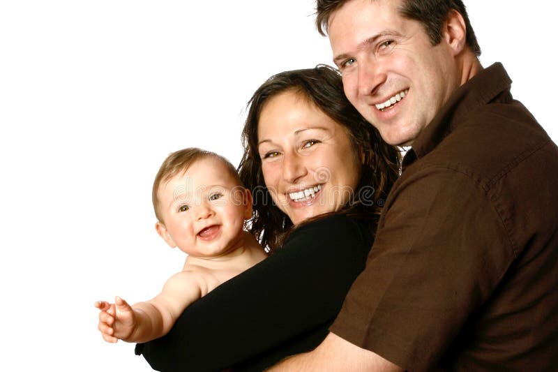 Beautiful young family stock photo. Image of casual, giggle - 2763652