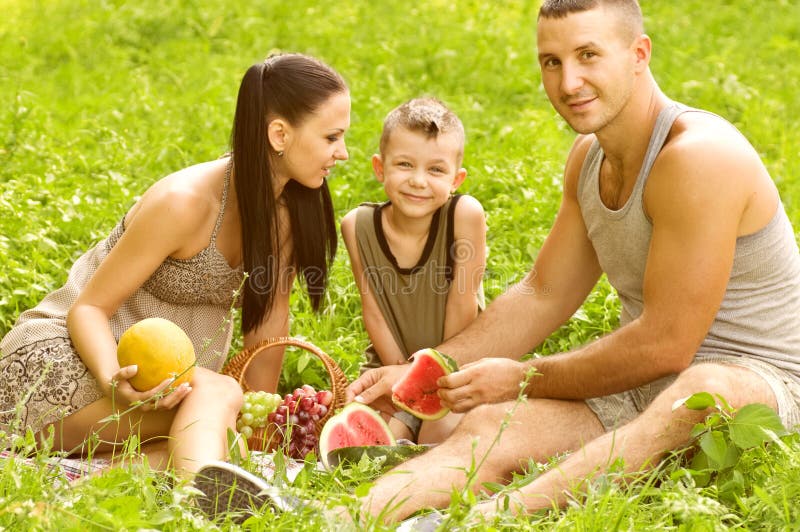 Beautiful young family stock image. Image of beautiful - 32641403