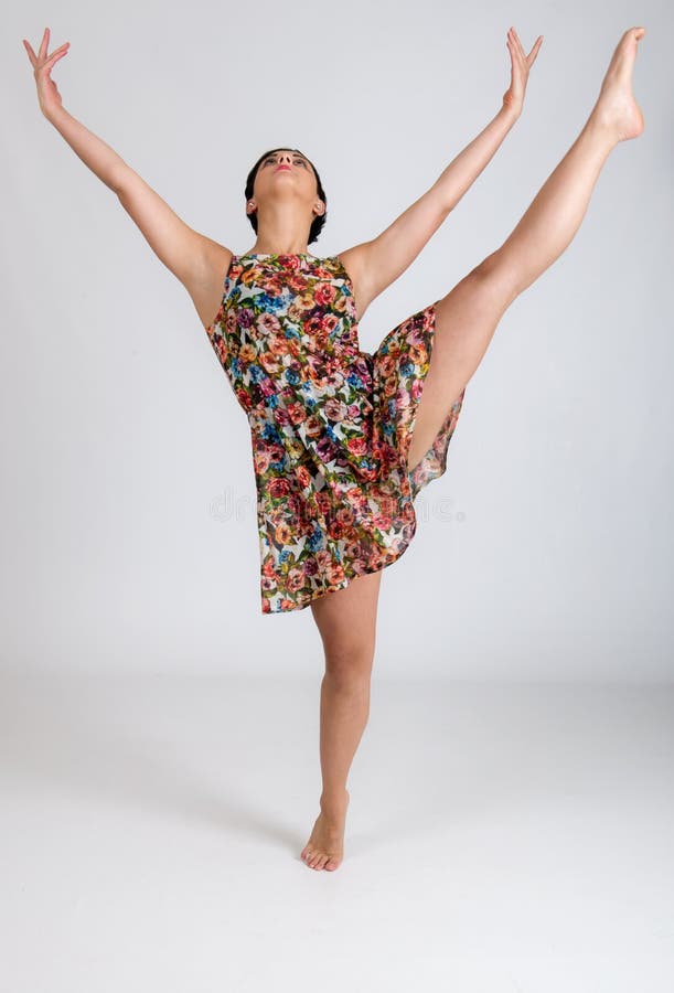 Beautiful Young Female Dancer Stock Image - Image of makeup, cheerful ...