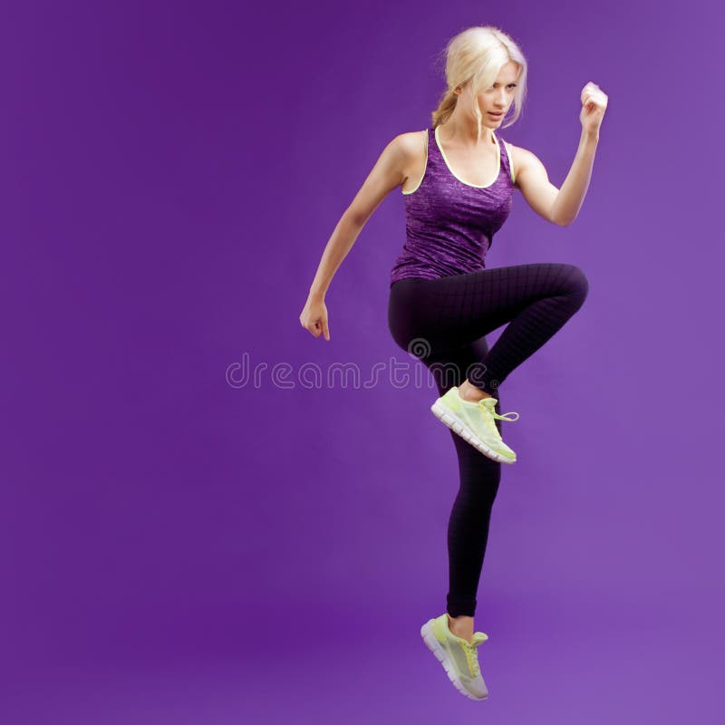 Runner in a studio stock image. Image of healthy, background - 53391253