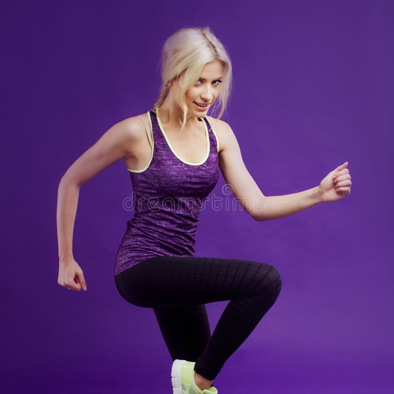 Runner in a studio stock image. Image of healthy, background - 53391253