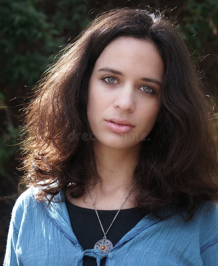 Beautiful young lady stock photo. Image of blue, glamorous - 292438