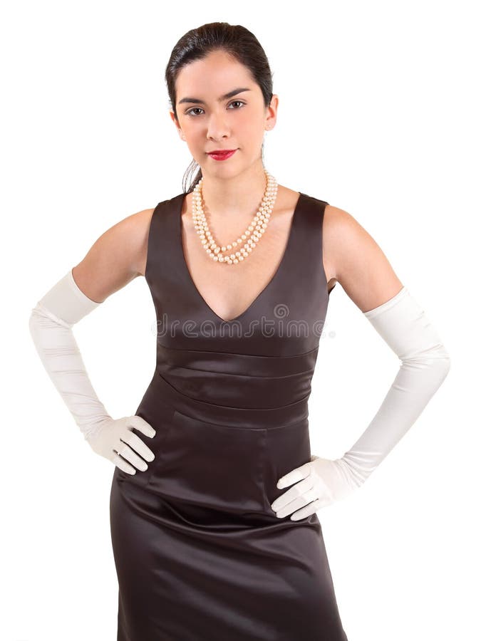 Beautiful Young Lady in a Classy Dress Stock Photo - Image of clothing ...