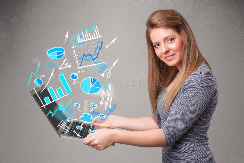 Young Girl Holding Crumpled White Paper Copy Space Stock Photo - Image ...