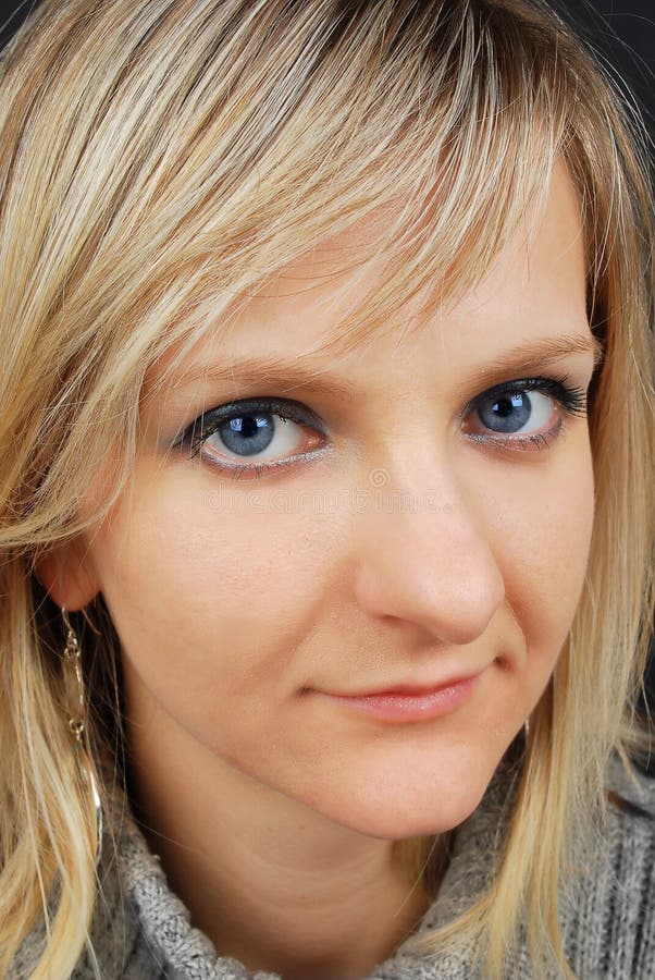 Beautiful Young Lady Portrait Stock Image - Image of funny, looking ...